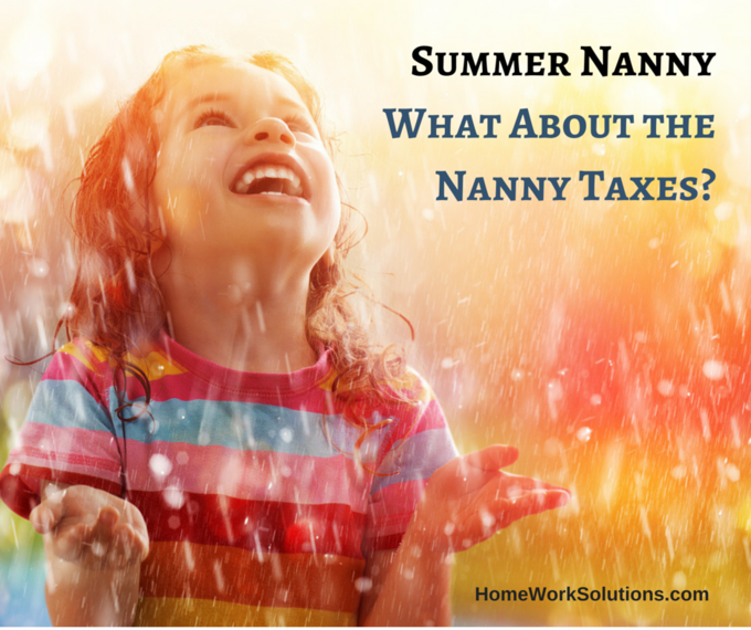 A Summer Nanny and the Nanny Taxes