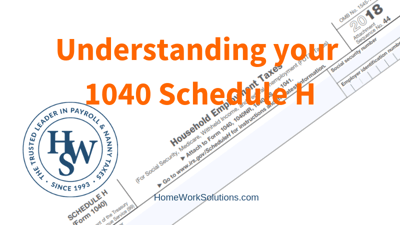 Understanding your 1040 Schedule H